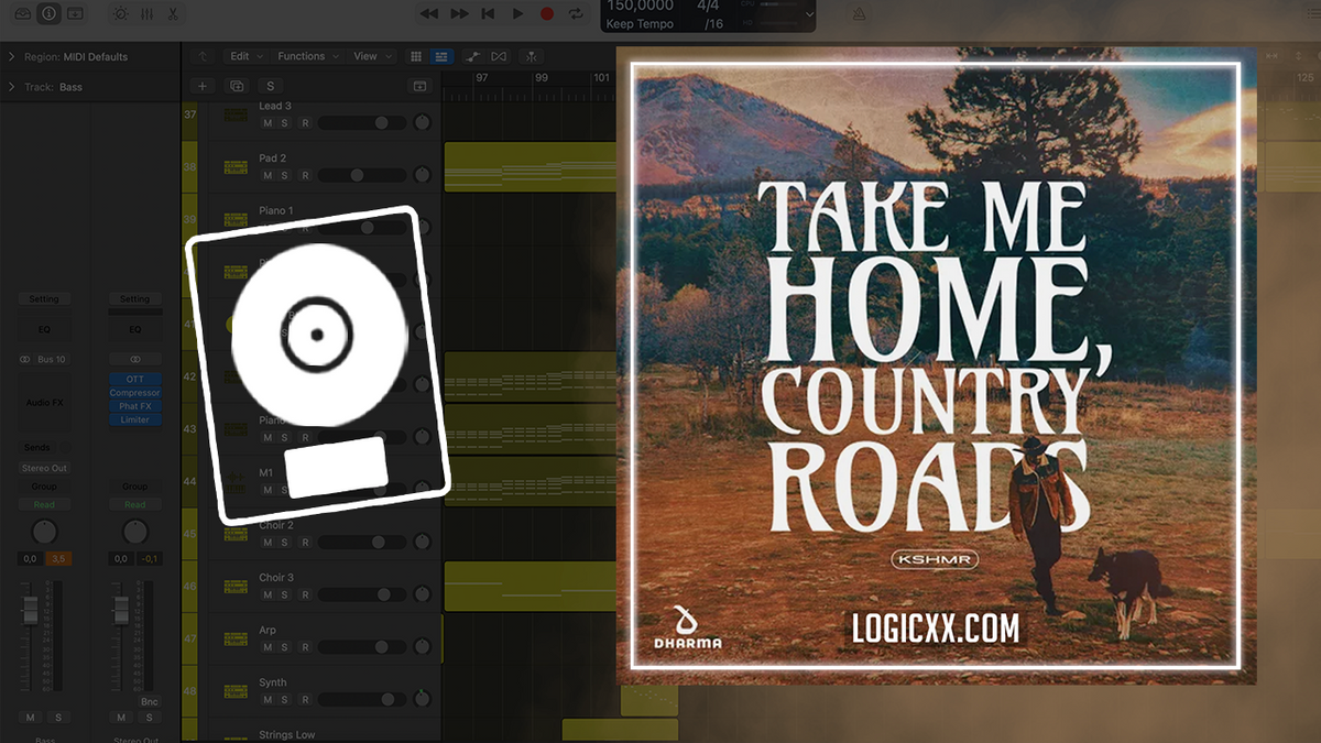 38 KSHMR - Take Me Home, Country Roads Logic Pro Remake (Mainstage) – logicxx