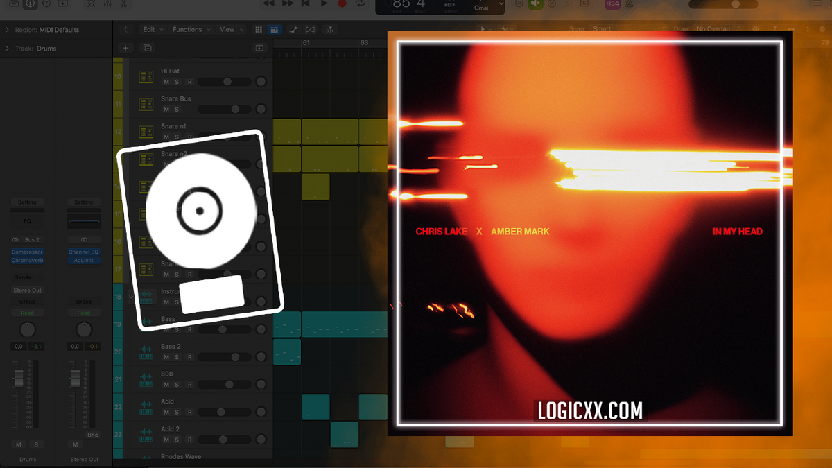 Chris Lake, Amber Mark - In My Head Logic Pro Remake (Tech House) – logicxx