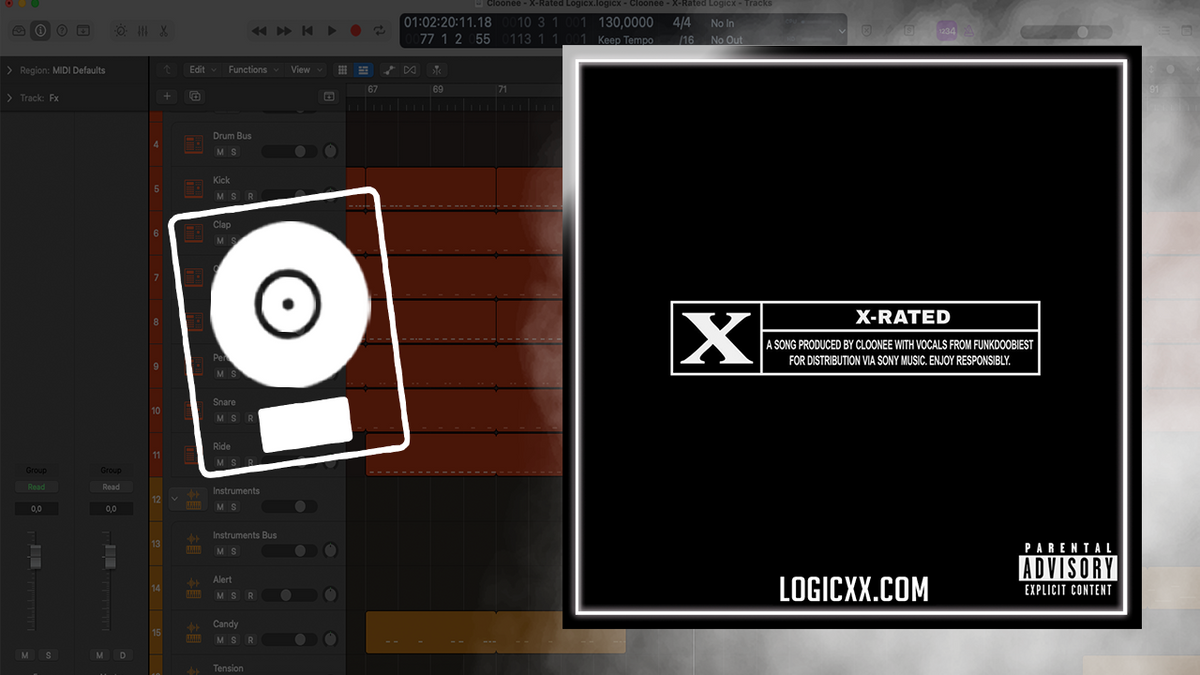 Cloonee - X-Rated Logic Pro Remake (Tech House) – logicxx