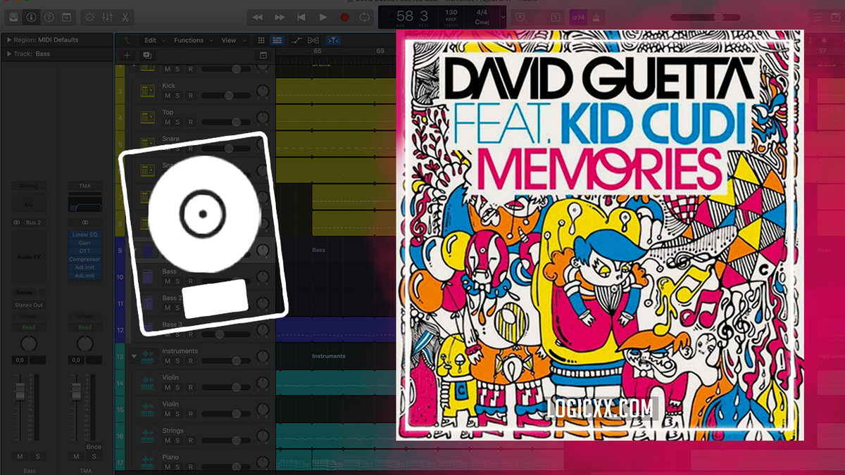 David Guetta Feat. Kid Cudi - Memories Logic Pro Remake (Dance) – logicxx