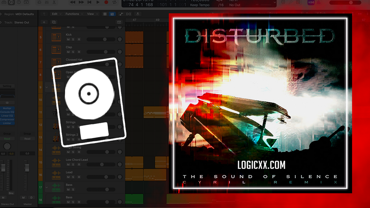 Disturbed - The Sound Of Silence (CYRIL Remix) Logic Pro Remake (Pop H – logicxx