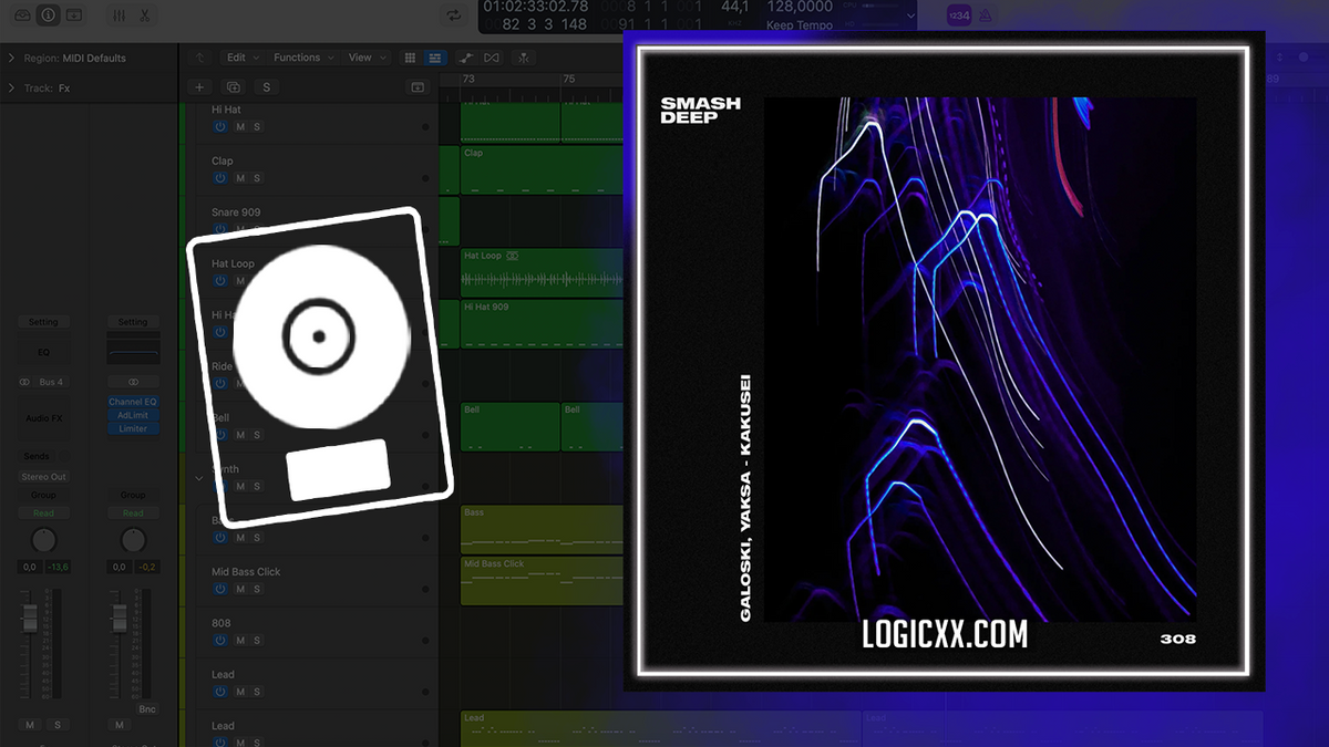 Galoski, YAKSA - Kakusei Logic Pro Template (Tech House) – logicxx