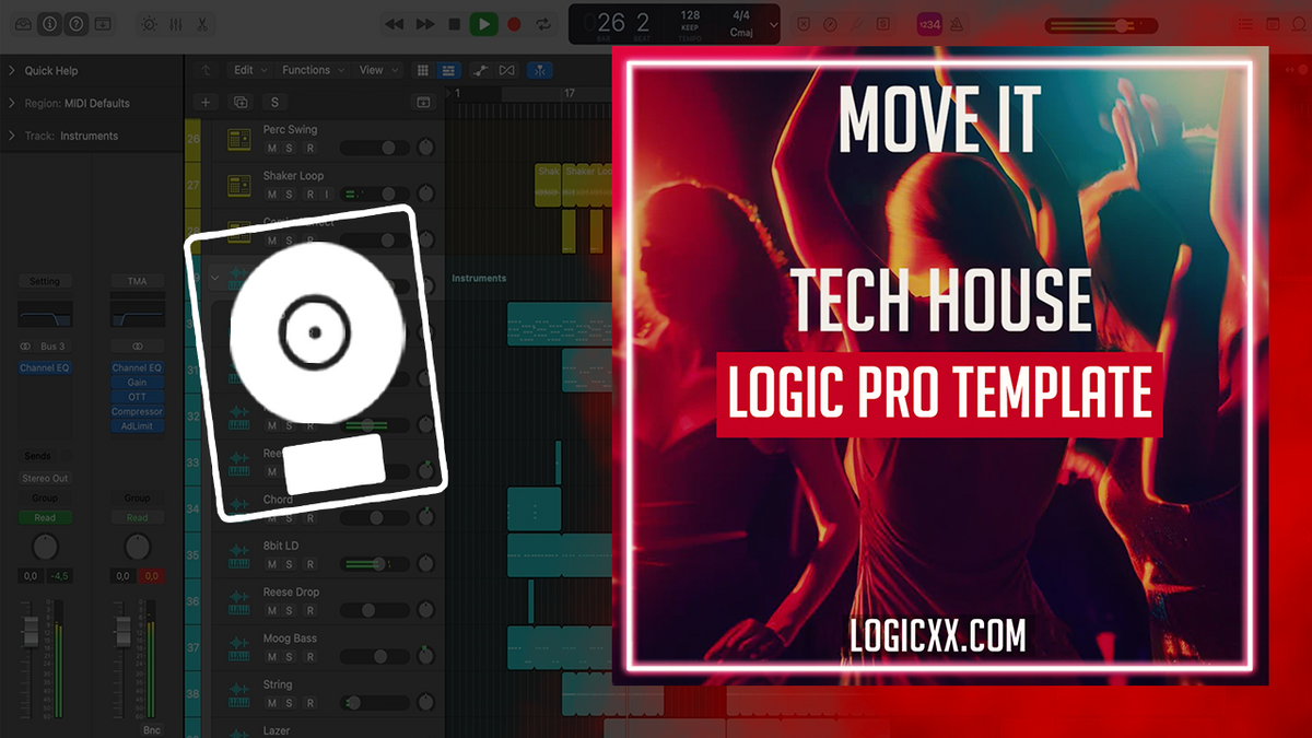 Move It - Tech House Logic Pro Template (Chris Lake Style) – logicxx