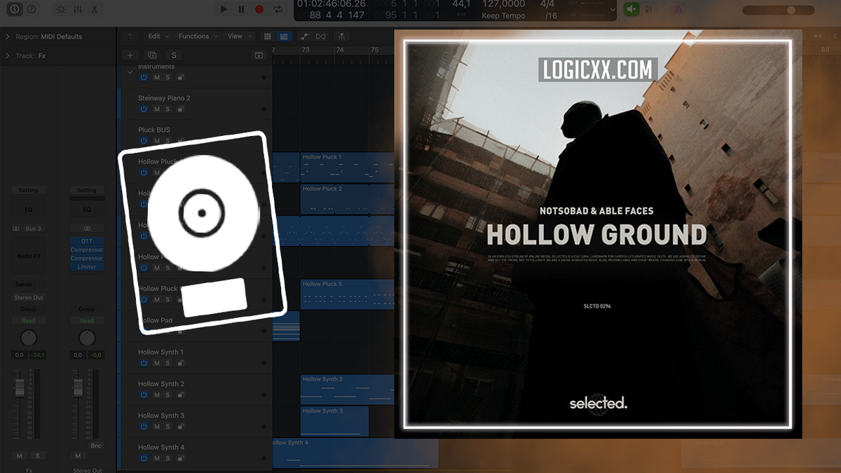 NOTSOBAD x Able Faces - Hollow Ground Logic Pro Remake (Deep House) – logicxx