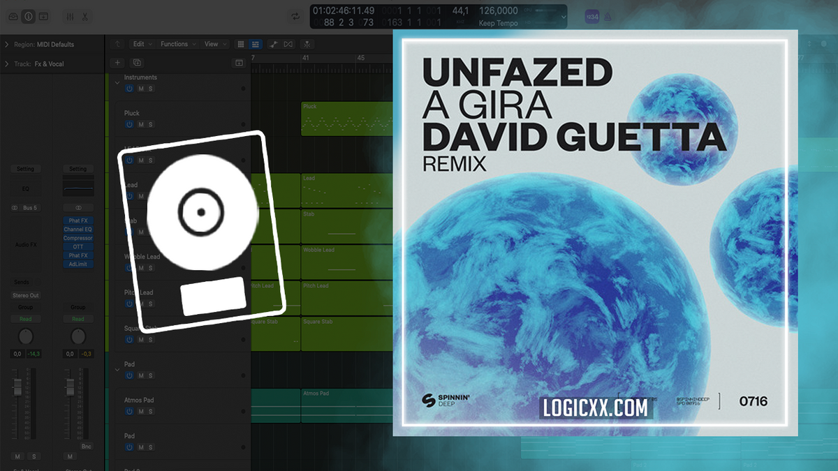 Unfazed - A Gira (David Guetta Remix) Logic Pro Remake (Mainstage) – logicxx
