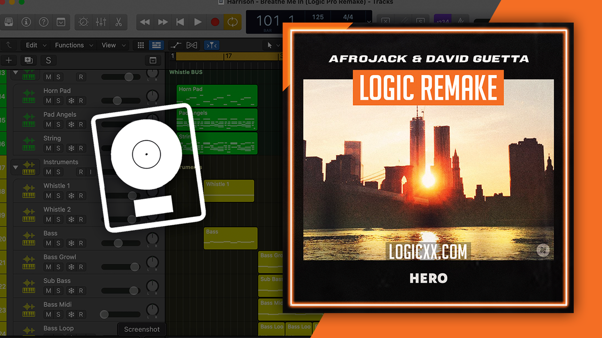 Afrojack, David Guetta - Hero Logic Pro Remake (Dance) – logicxx