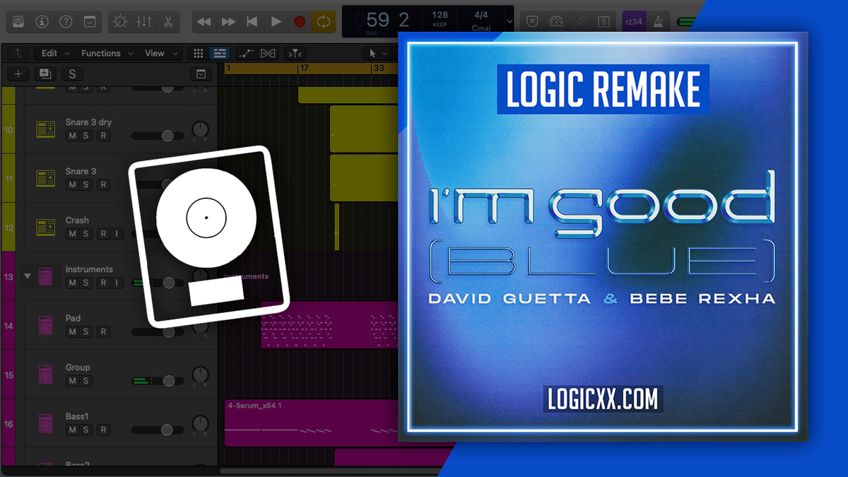 David Guetta & Bebe Rexha - I'm Good (blue) Logic Pro Remake (Dance) – logicxx