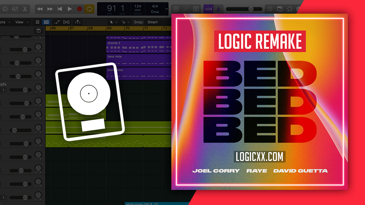 Joel Corry x RAYE x David Guetta - Bed Logic Pro Remake (Dance Templat – logicxx