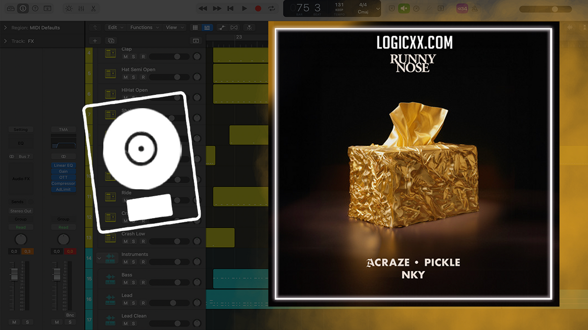 Acraze. Pickle. NKY - Runny Nose Logic Pro Remake (Bass House) – logicxx
