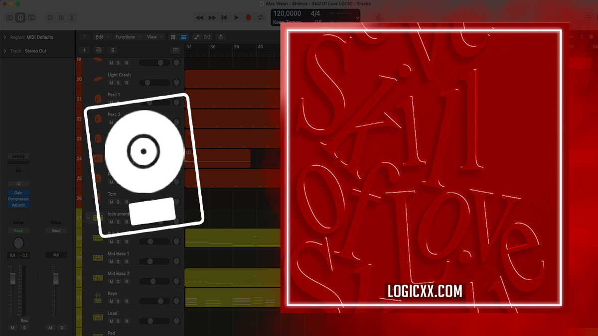 Alex Wann, Shimza - Skill Of Love Logic Pro Remake (Afro House) – logicxx