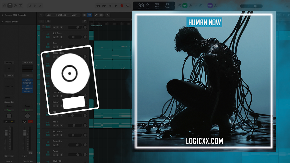 Anyma - Human Now ft Luke Steele Logic Pro Remake (Dance Pop) – logicxx