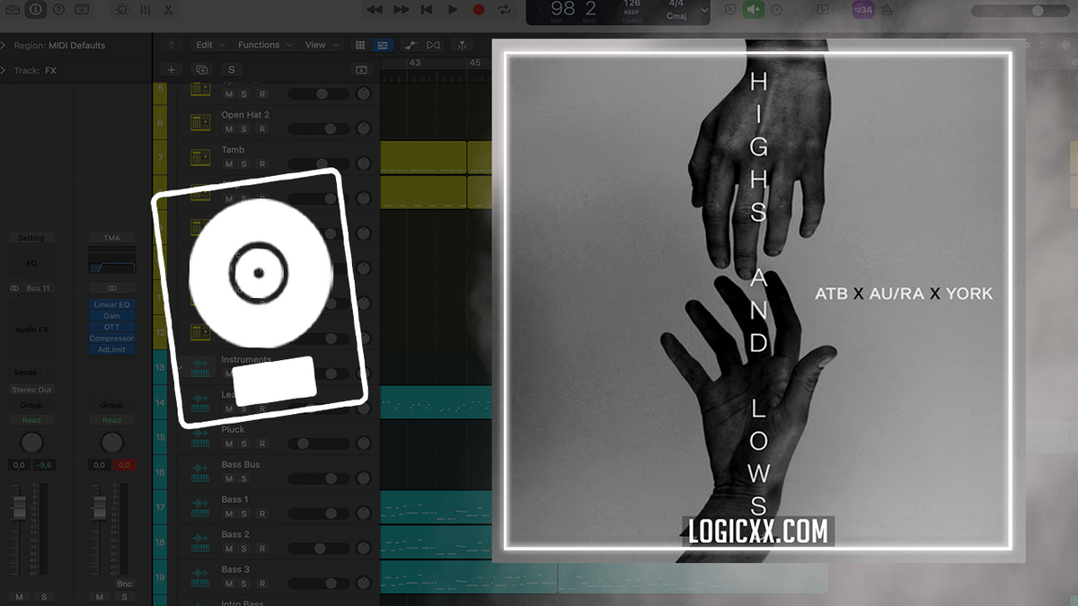ATB x AuRa x York - Highs And Lows Logic Pro Remake (Dance) – logicxx
