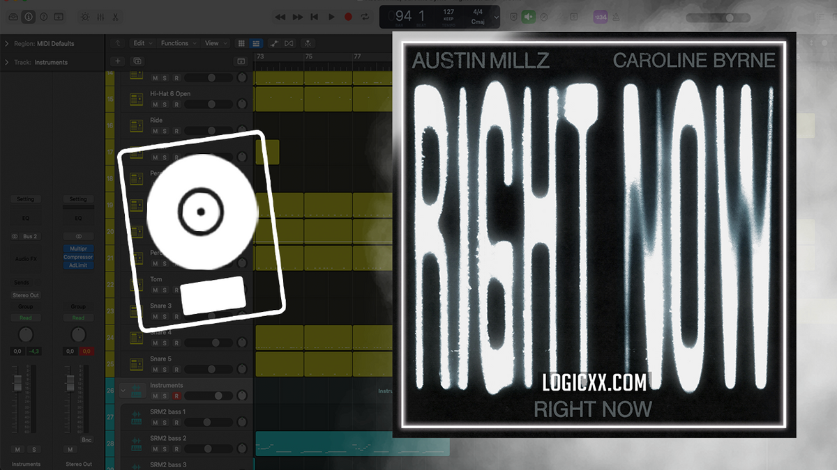 Austin Millz, Caroline Byrne - Right Now Logic Pro Remake (Dance) – logicxx