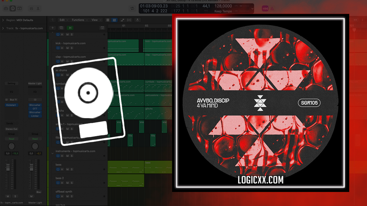 AYYBO, Discip - 4 Ya Mind Logic Pro Remake (Minimal / Deep Tech) – logicxx