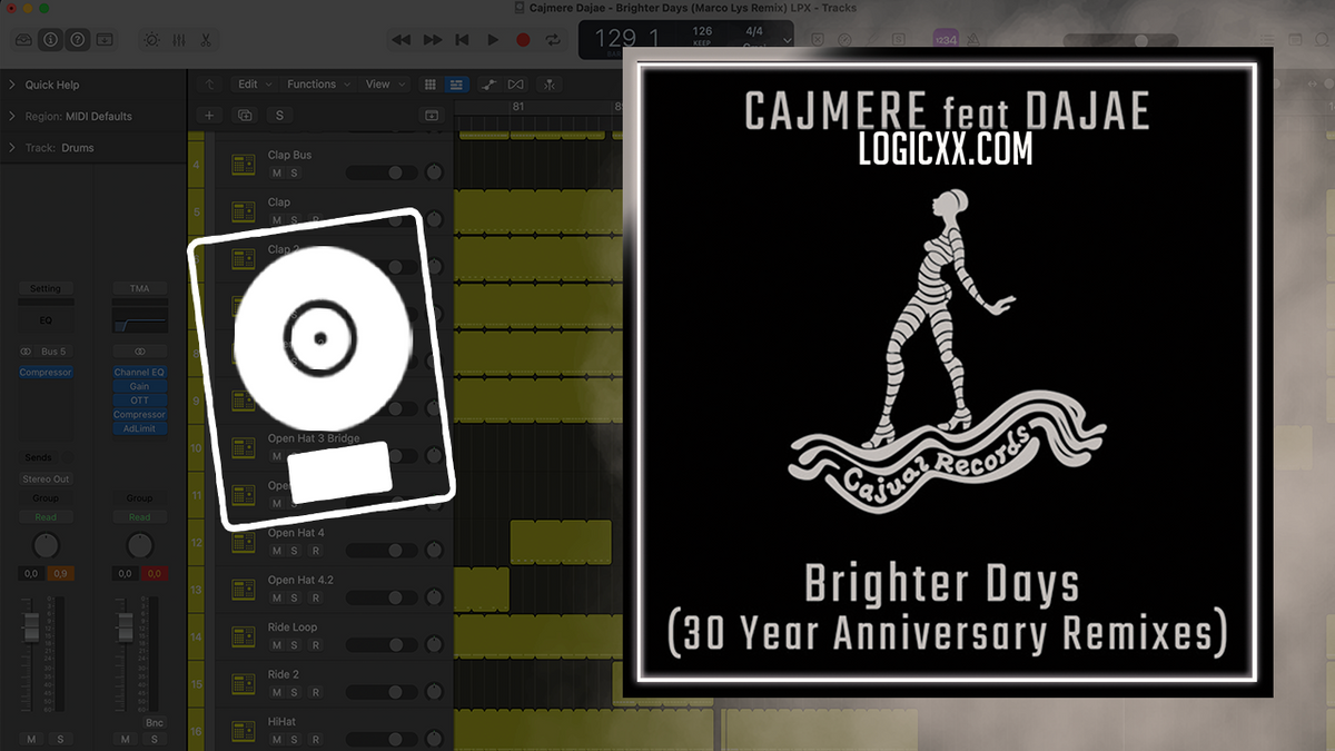 Cajmere feat. Dajae - Brighter Days (Marco Lys Remix) Logic Pro Remake ...