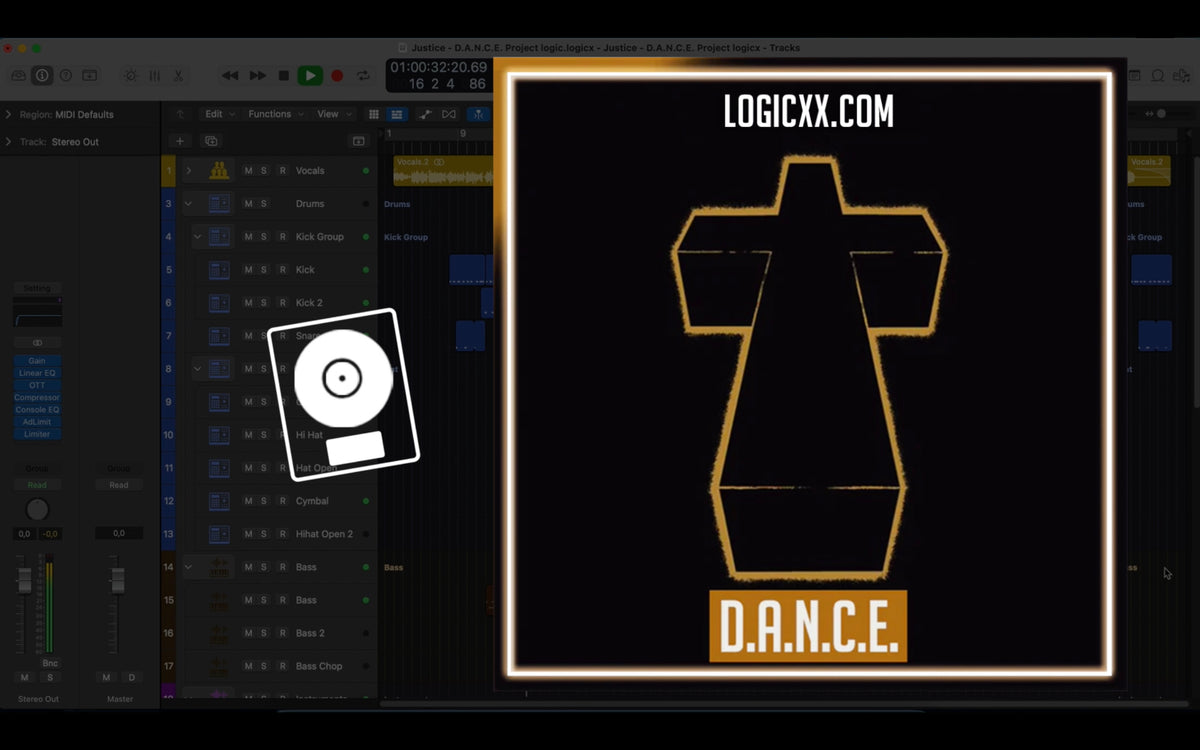 Justice - D.A.N.C.E. Logic Pro Remake (Synthpop) – logicxx