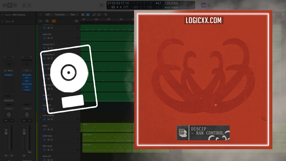 Discip - Raw Control Logic Pro Remake (Minimal / Deep Tech) – logicxx