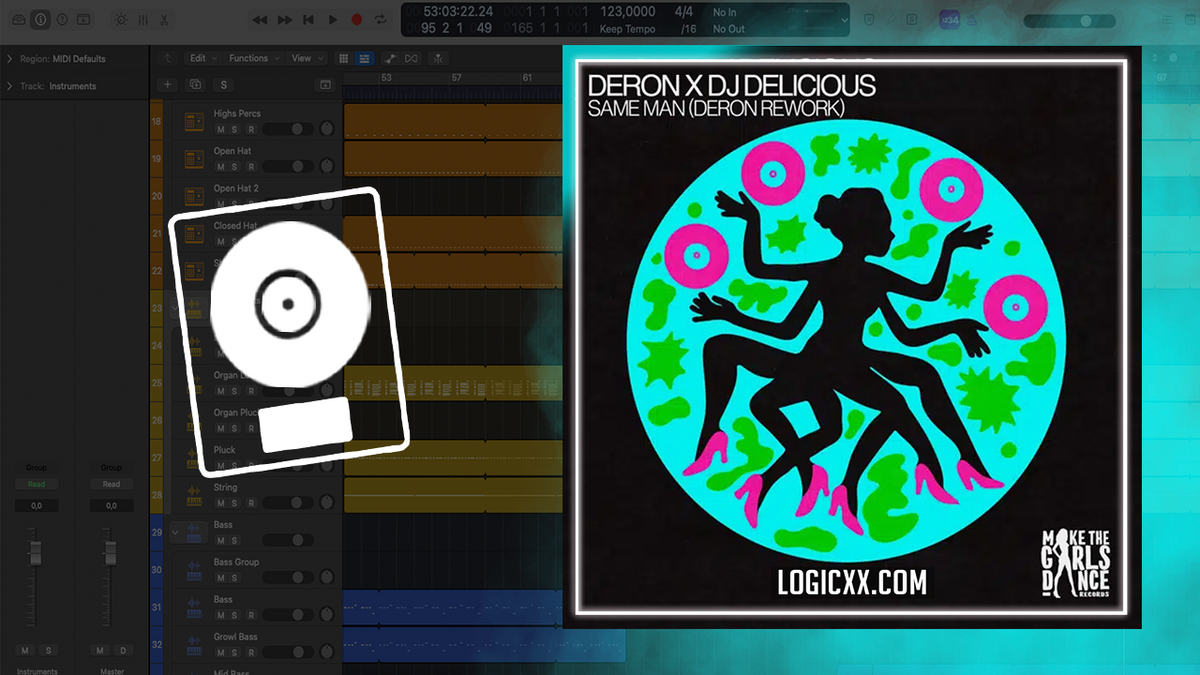 DJ Delicious - Same Man (DERON Rework) Logic Pro Remake (Dance) – logicxx
