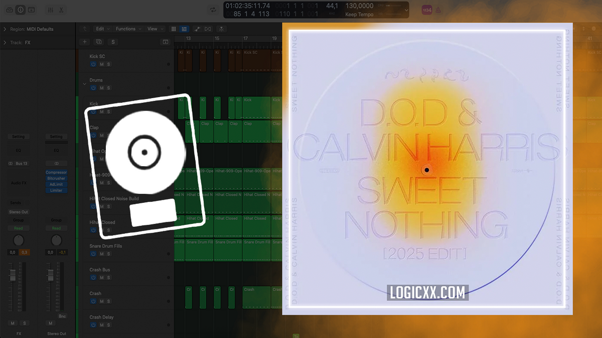 D.O.D. Calvin Harris. Florence Welch - Sweet Nothing Logic Pro Remake ...