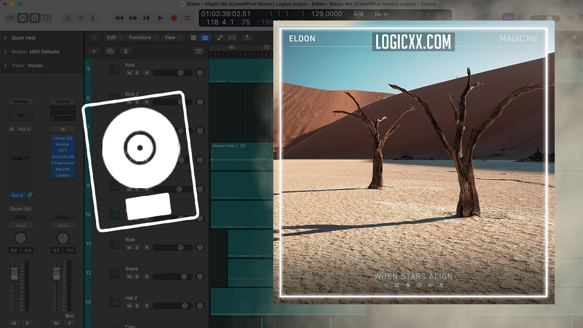 Eldon - Magic Me (CamelPhat Remix) Logic Pro Remake (Techno) – logicxx
