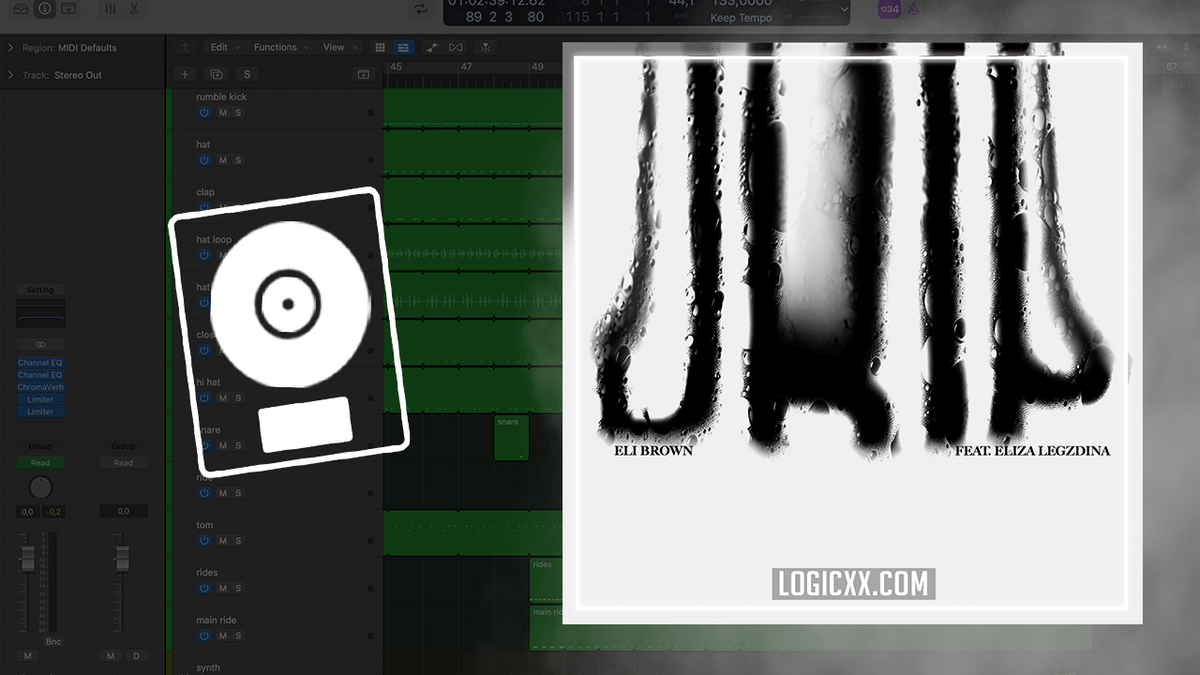 Eli Brown - Drip (feat. Eliza Legzdina) Logic Pro Remake (Techno) – logicxx