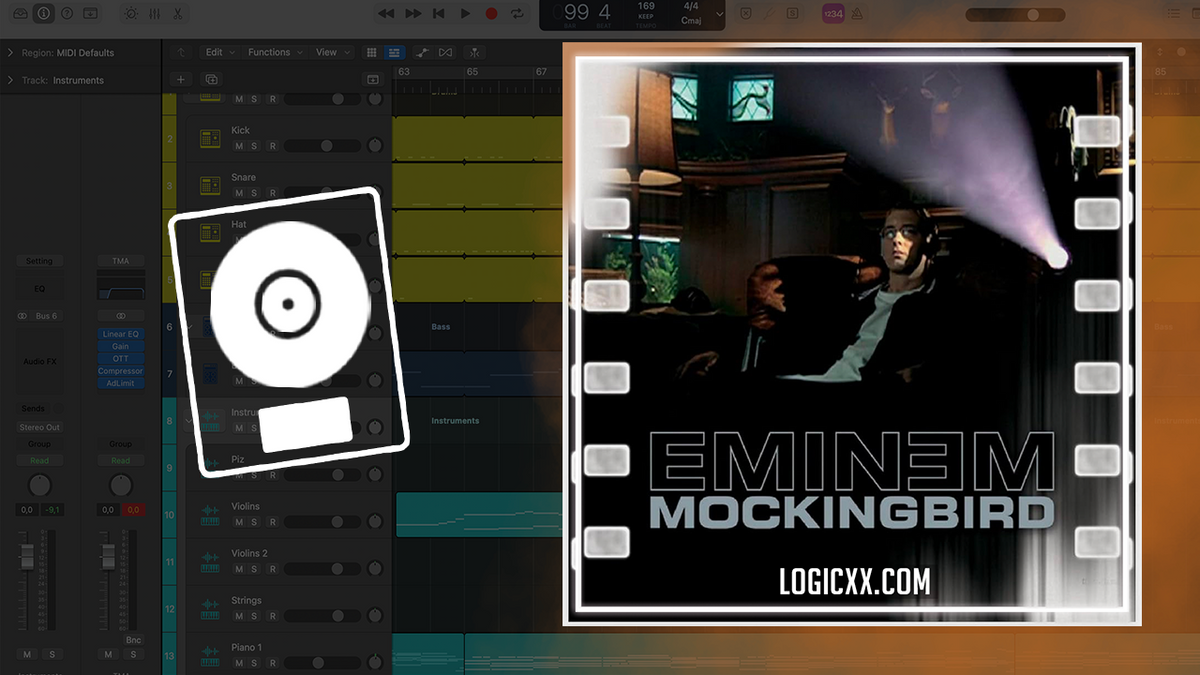 Eminem - Mockingbird Logic Pro Remake (Hip-hop) – logicxx