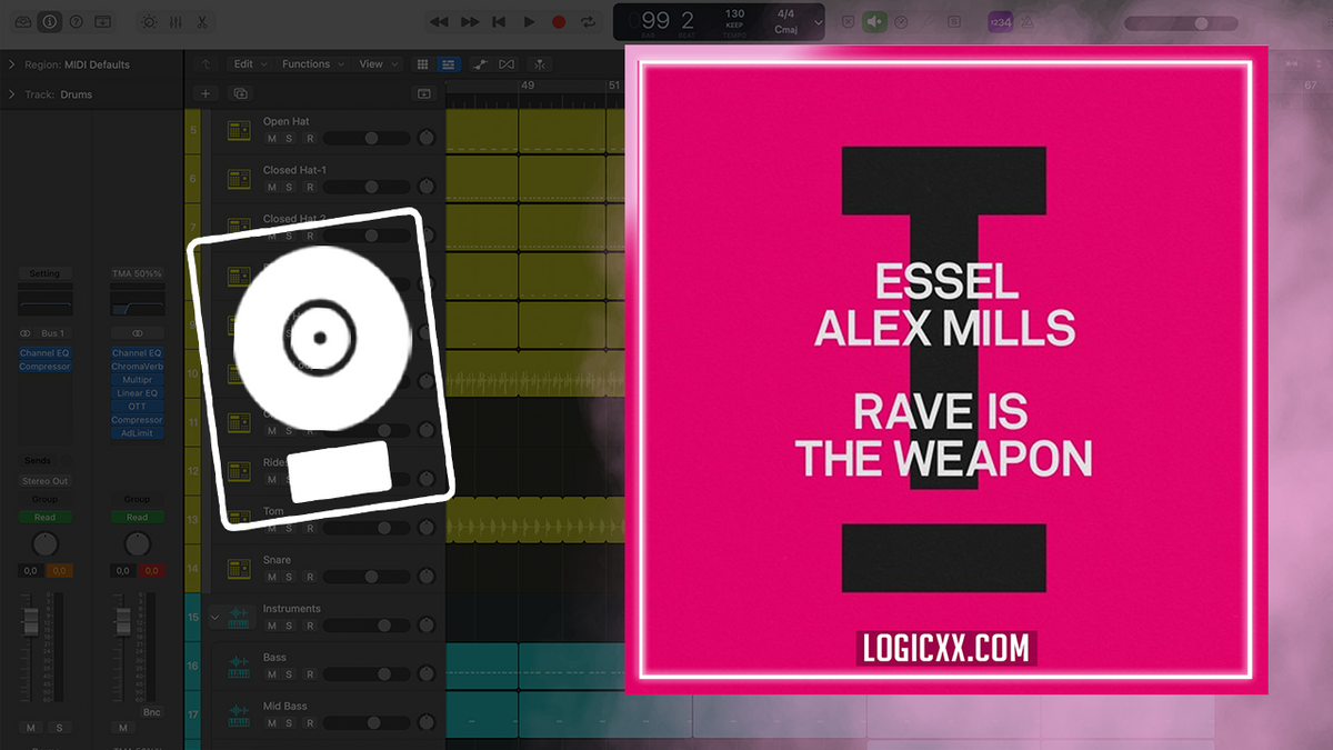 ESSEL, Alex Mills - Rave Is The Weapon Logic Pro Remake (Tech House ...