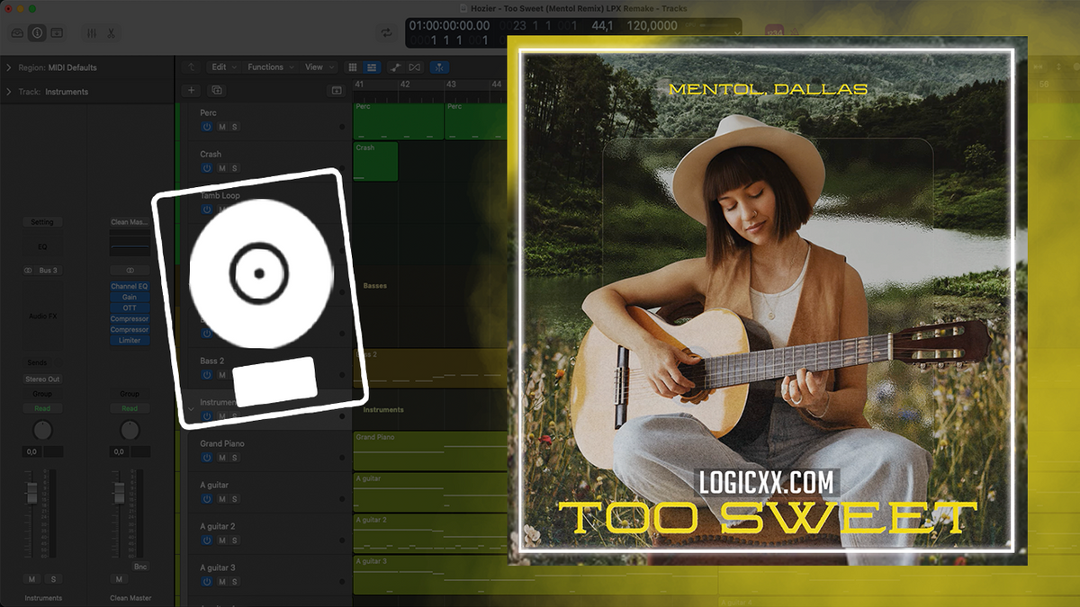 Hozier - Too Sweet (Mentol Remix) Logic Pro Remake (Dance pop) – logicxx