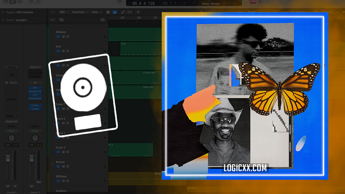 Jamie Jones & Green Velvet - Butterflies Logic Pro Remake (House) – logicxx