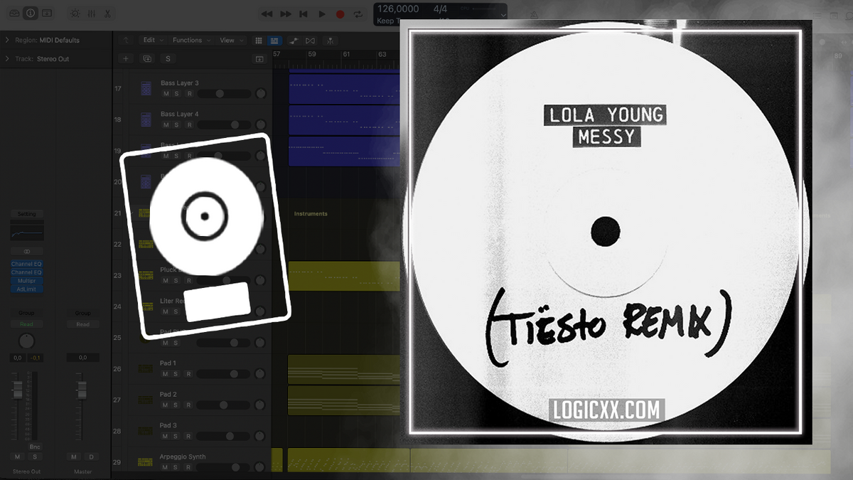 Lola Young - Messy (Tiësto Remix) Logic Pro Remake (Dance Pop) – logicxx
