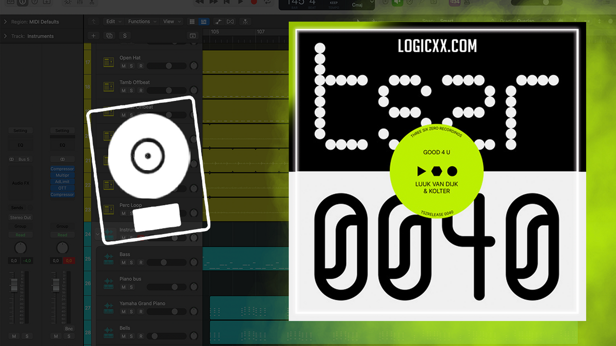 Luuk Van Dijk, Kolter - Good 4 U Logic Pro Remake (House) – logicxx