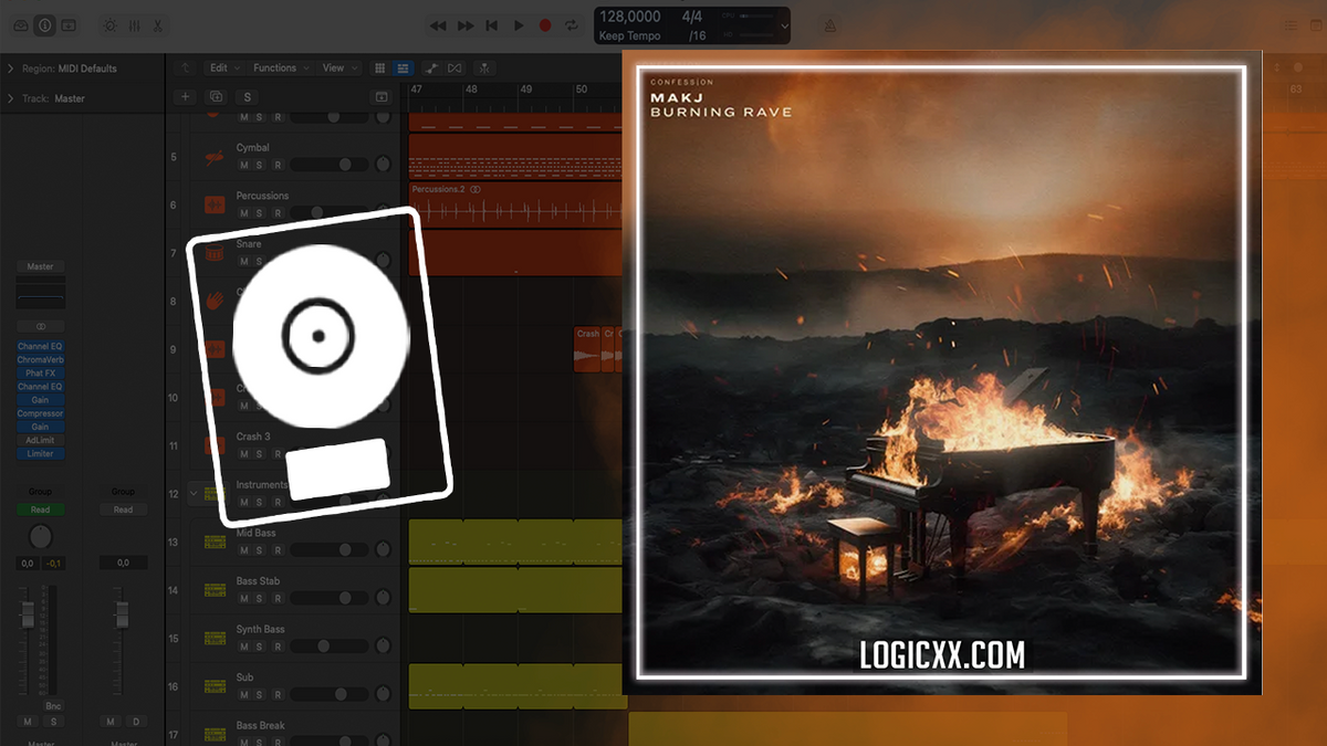 MAKJ - Burning Rave Logic Pro Remake (Bass House) – logicxx