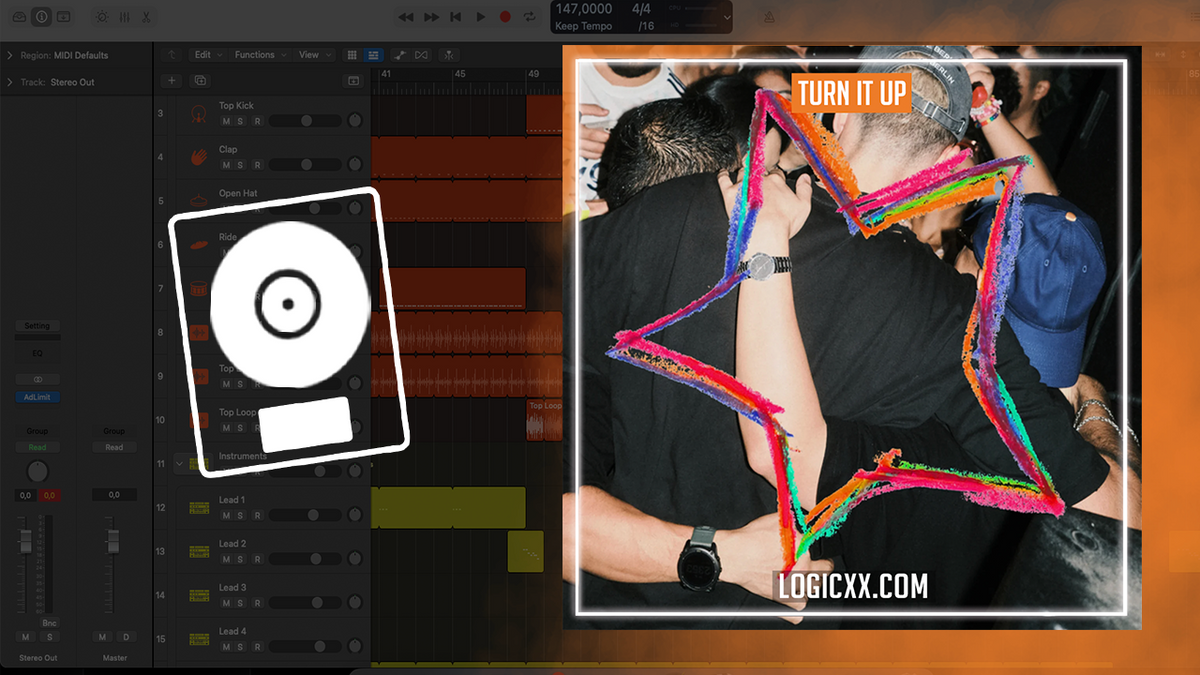 Marlon Hoffstadt - Turn It Up Logic Pro Remake (Dance) – logicxx