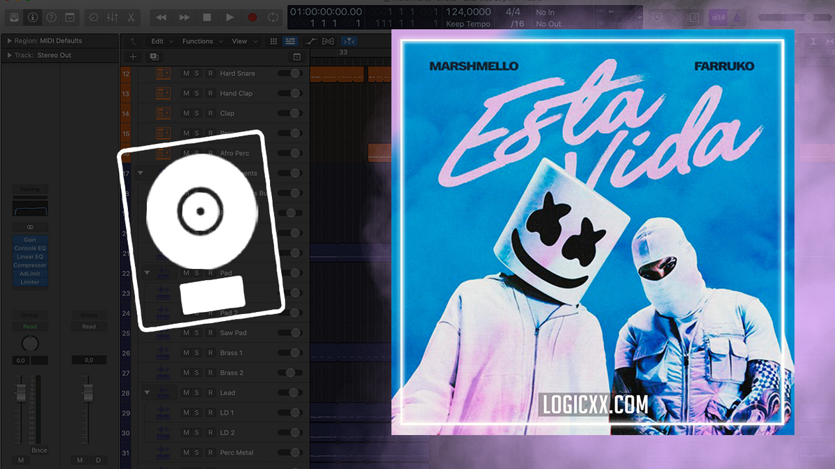 Marshmello, Farruko - Esta Vida Logic Pro Remake (Dance) – logicxx
