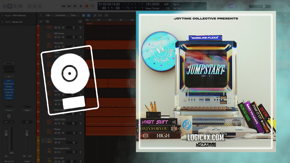 Marshmello, Joytime Collective - Bassline Flexa Logic Pro Remake (Futu ...