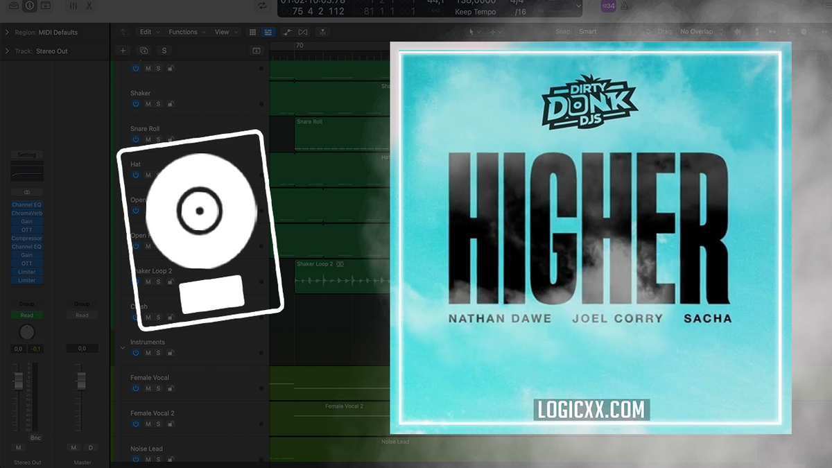 Nathan Dawe x Joel Corry x Sacha - Higher Logic Pro Remake (Tech House ...