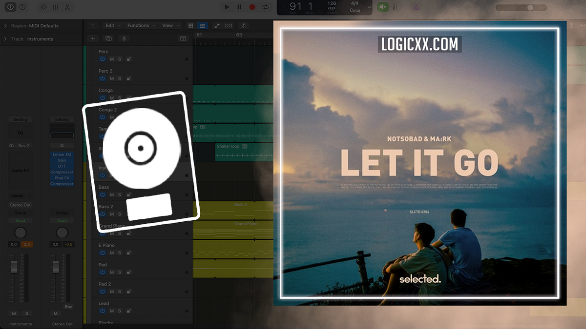 NOTSOBAD & MA-RK - Let it Go Logic Pro Remake (Deep House) – logicxx