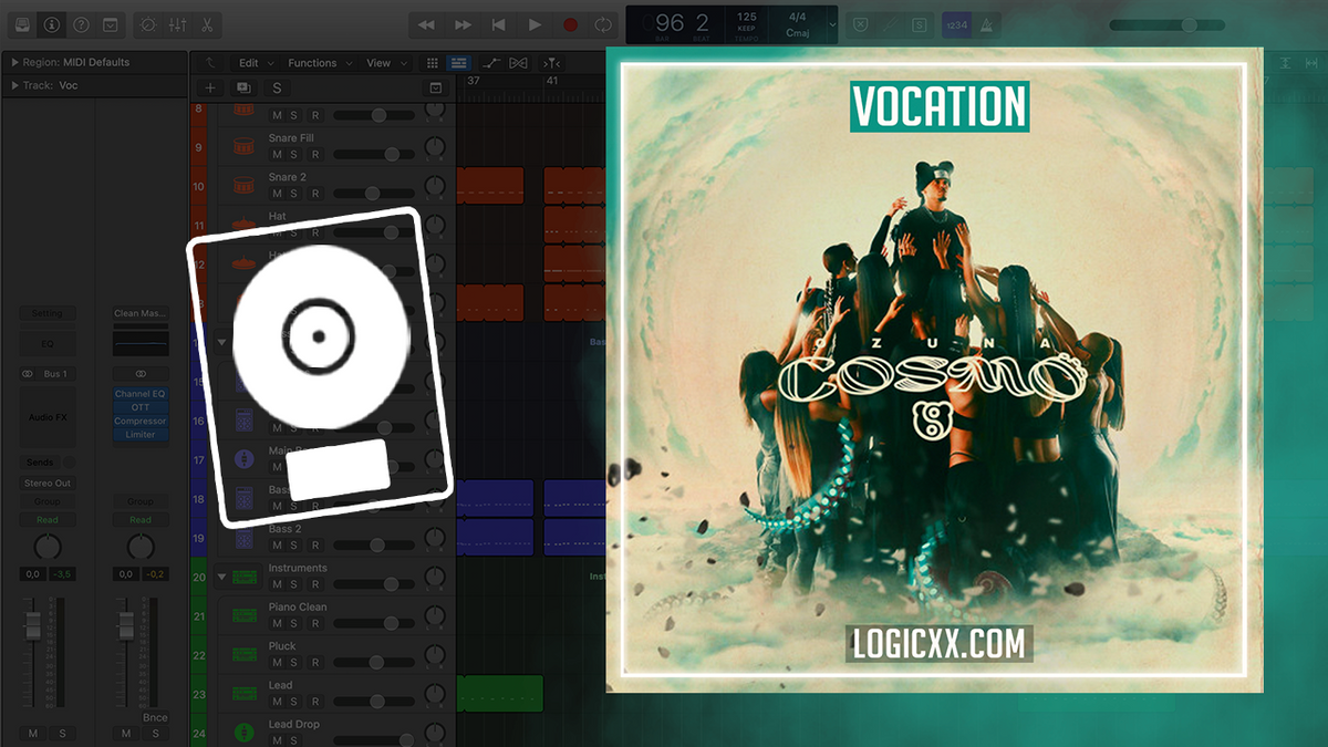 Ozuna, David Guetta - Vocation Logic Pro Remake (Pop) – logicxx