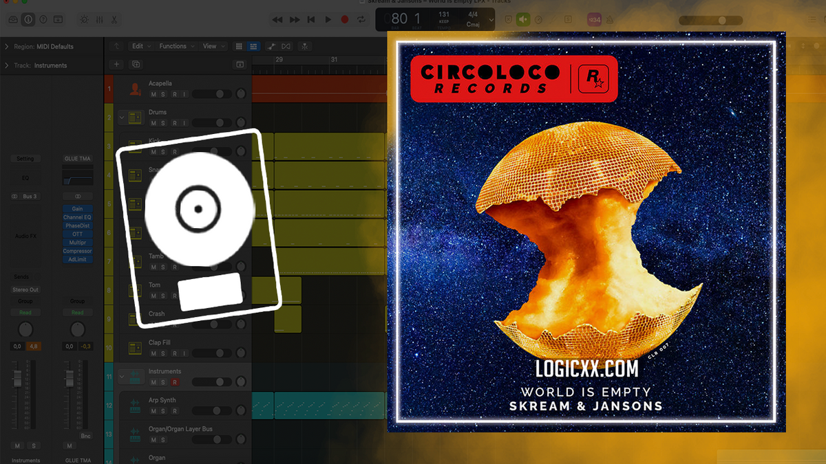 Skream & Jansons - World Is Empty Logic Pro Remake (Electronic) – logicxx