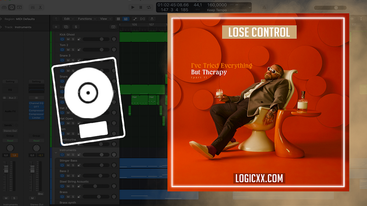 Teddy Swims - Lose Control Logic Pro Remake (Pop) – logicxx