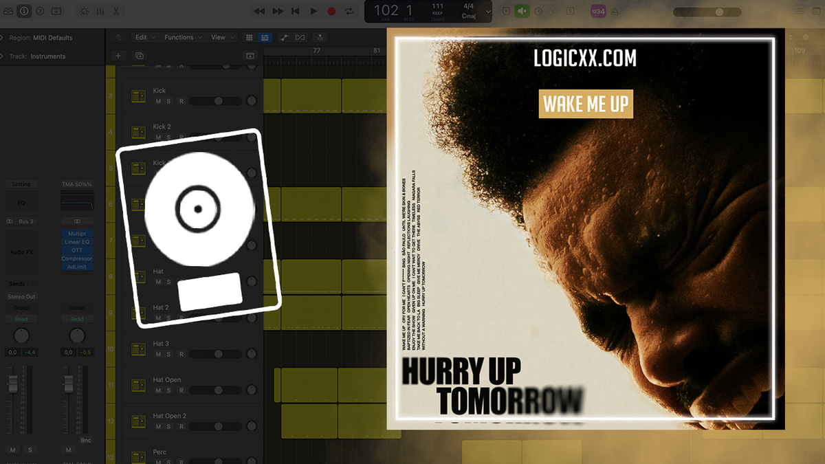 The Weeknd, Justice - Wake Me Up Logic Pro Remake (Pop) – logicxx