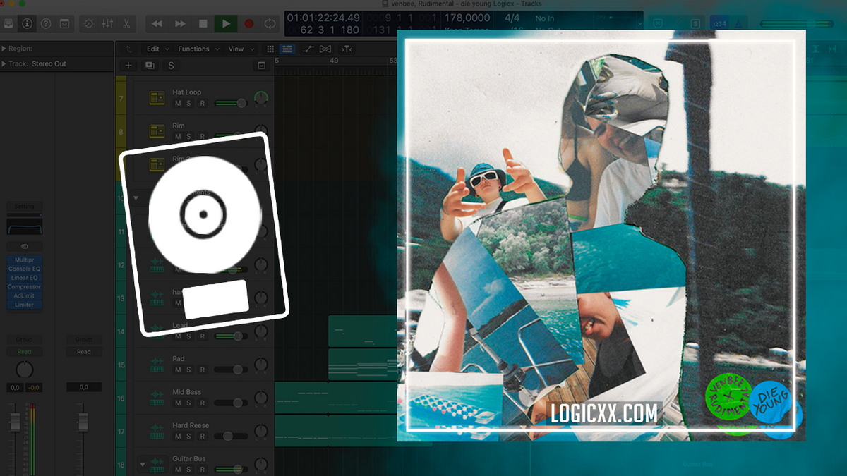 venbee, Rudimental - die young Logic Pro Remake (Dance) – logicxx