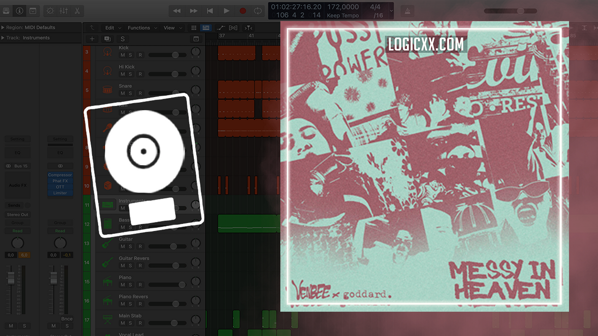 Venbee. Goddard - Messy In Heaven Logic Pro Remake (Drum & Bass) – logicxx