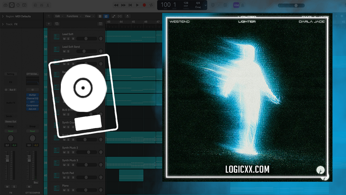 Westend & Darla Jade - Lighter Logic Pro Remake (Dance Pop) – logicxx