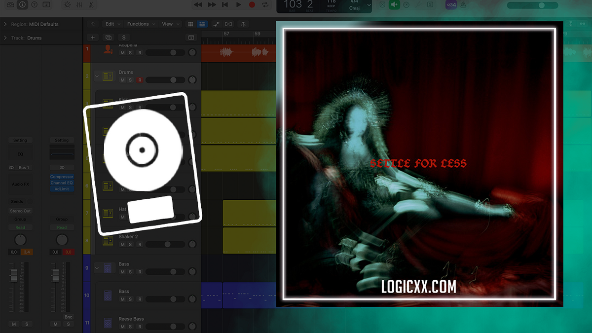 ZHU, Sabrina Claudio - Settle For Less Logic Pro Remake (Dance) – logicxx