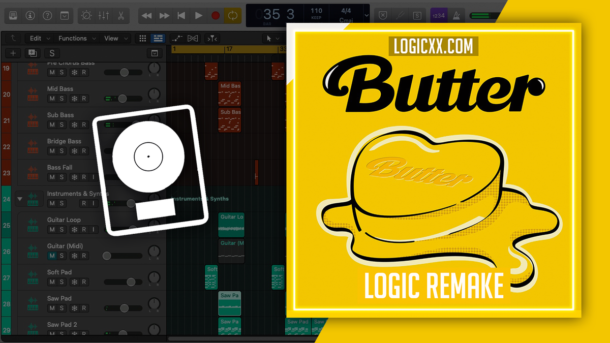 BTS - Butter Logic Pro Remake (K-Pop template) – logicxx