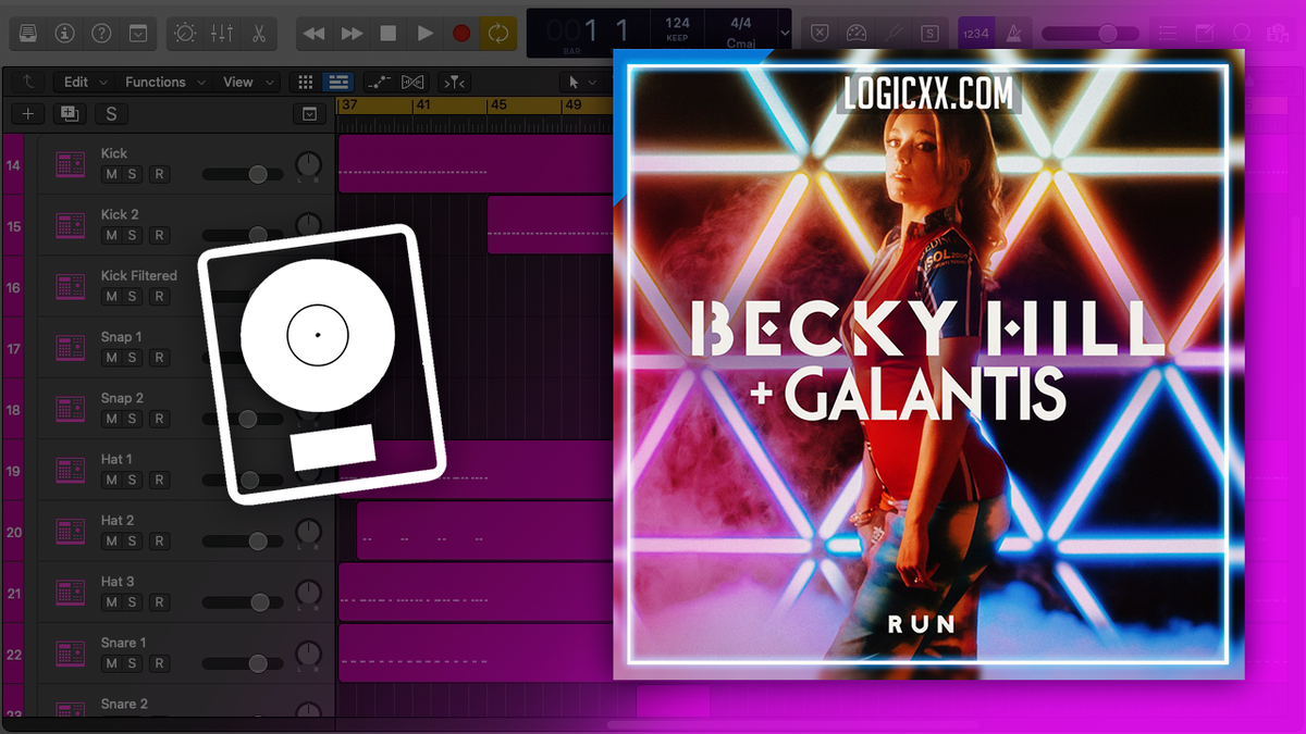Becky Hill, Galantis - Run Logic Pro Remake (Piano House) – logicxx