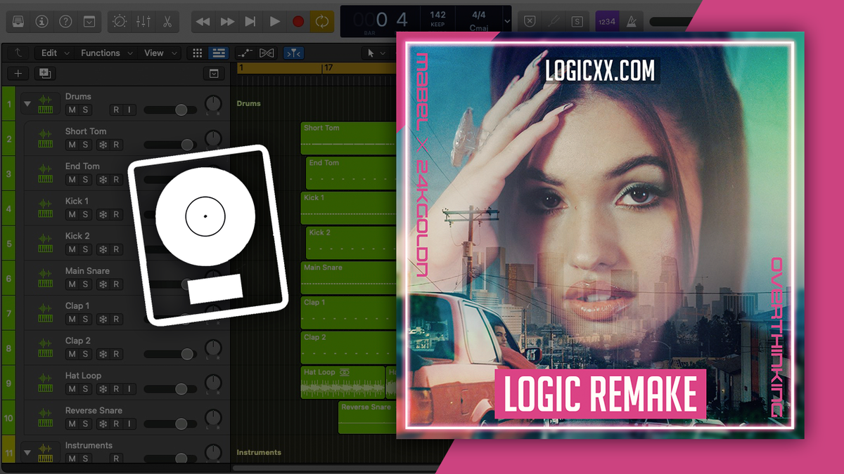 Mabel, 24kGoldn - Overthinking Logic Pro Remake (Pop) – logicxx